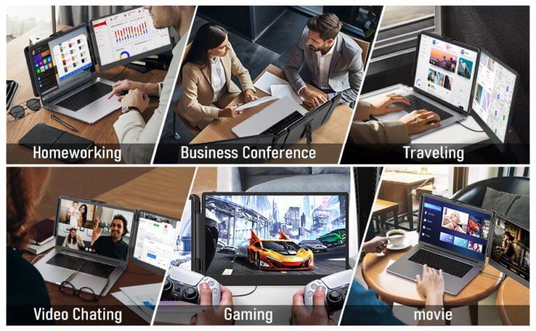 14.1" Dual-Screen Monitor - Macsecor